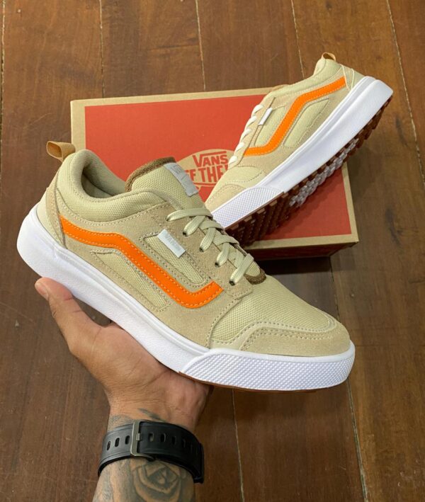 Tênis Vans Ultrarange Bege Laranja - Tenis Atacado - 30 Shoes
