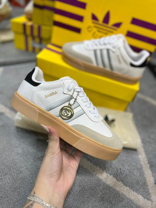 Tênis Adidas Colab GUCCI Samba Retrô Branco Feminino Premium - Tenis ...