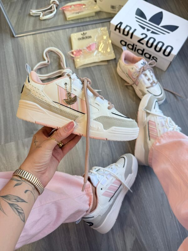 Adidas Ad2000 Branco Cinza Rosa Atacado | Revenda